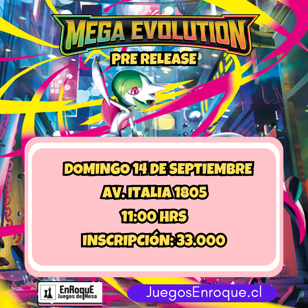 Pokemon TCG Mega Evolution - PreRelease - Juegos Enroque