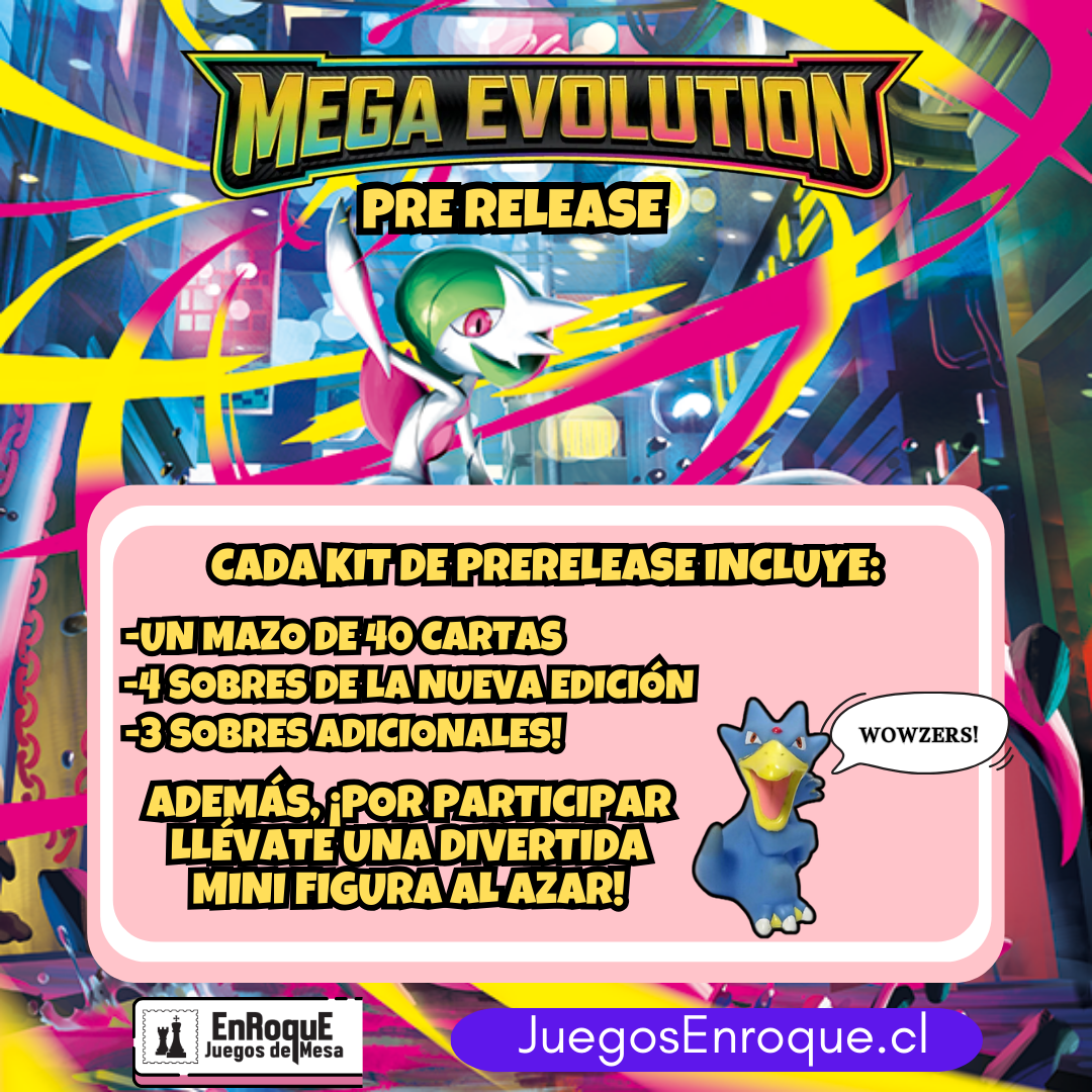 Pokemon TCG Mega Evolution - PreRelease - Juegos Enroque