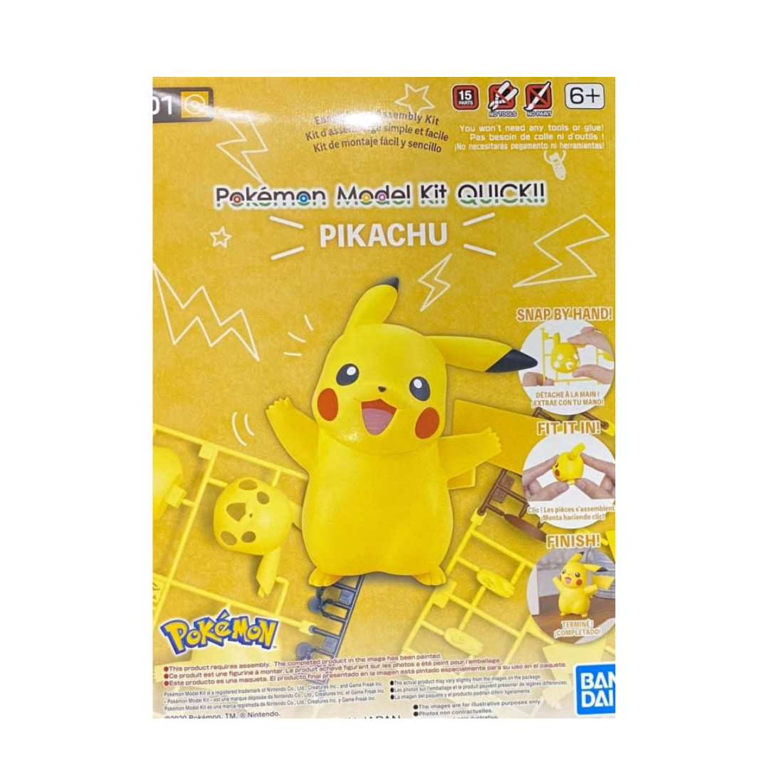 Model Kit Bandai Hobby - Pokemon Quick Pikachu - Juegos Enroque